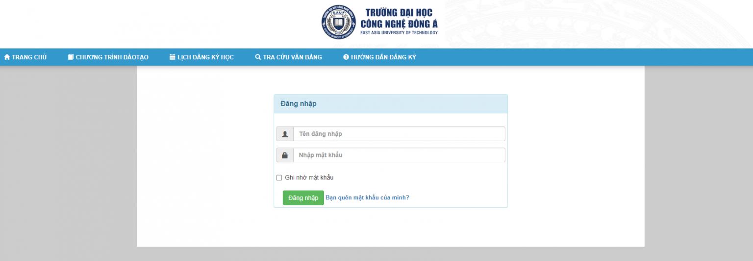 HƯỚNG DẪN SỬ DỤNG TRANG SINHVIEN.EAUT.EDU.VN
